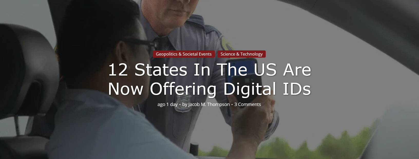 미국 12개 주 디지털 ID 제공 – Remnant Warrior